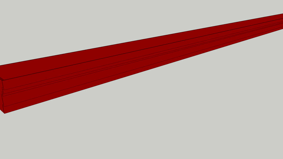 Gutter box (rain water accessories) 400mm | 3D Warehouse