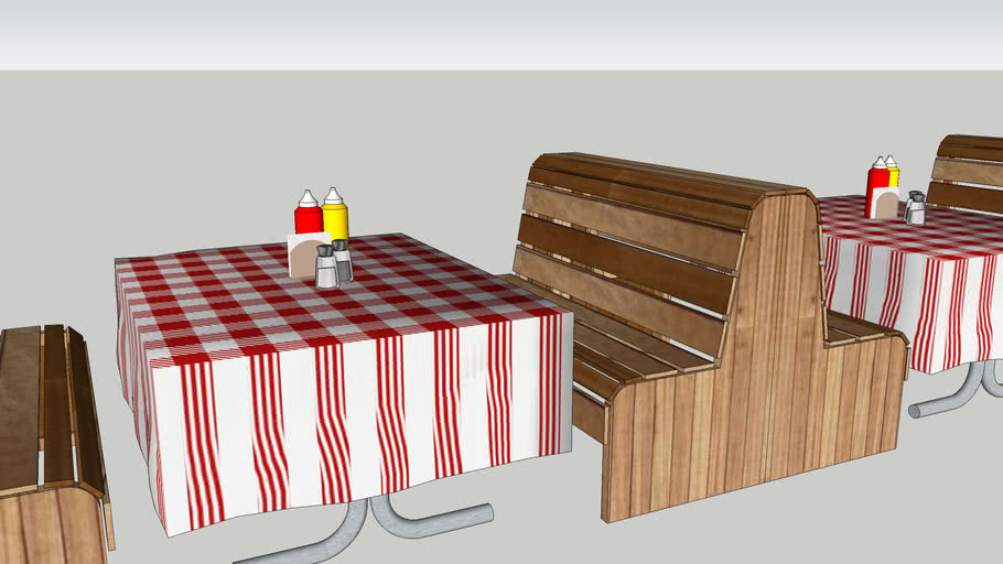 Dining Restaurant Bar Seating Booth and Table | 3D Warehouse