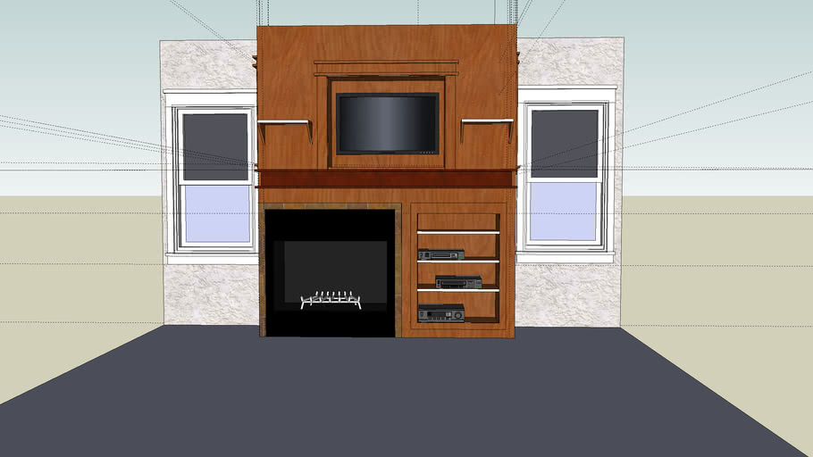 Entertainment Center with windows | 3D Warehouse