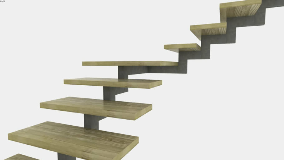 steel staircase | 3D Warehouse
