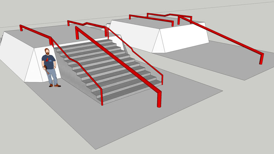 Step Up to Down Rail | 3D Warehouse