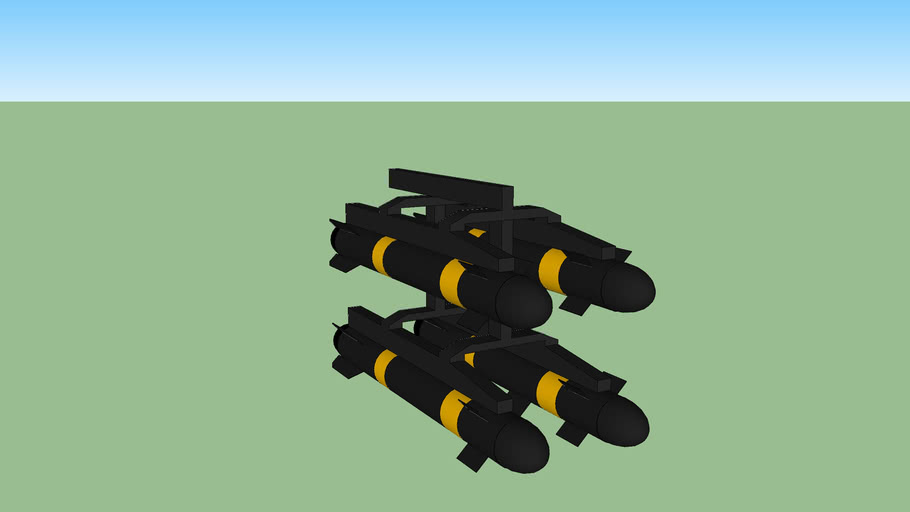 Hellfire II with rack | 3D Warehouse