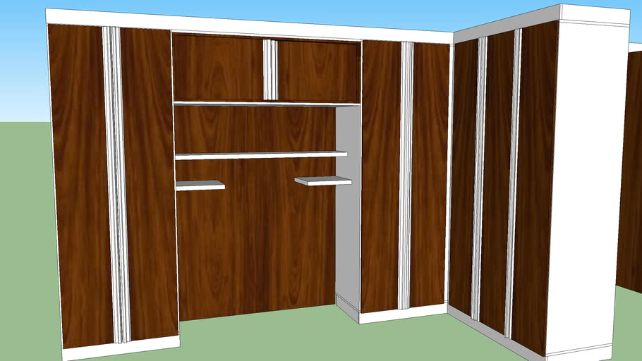 Guarda Roupas em L | 3D Warehouse