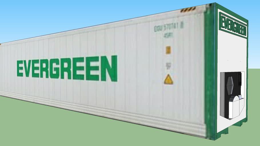 Evergreen Reefer Container ''40'' | 3D Warehouse