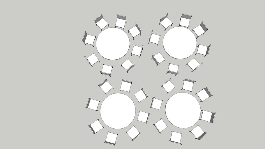 Table section of 4 | 3D Warehouse