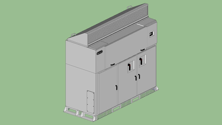 Advanced Energy PVP260kW Solar PV Inverter | 3D Warehouse
