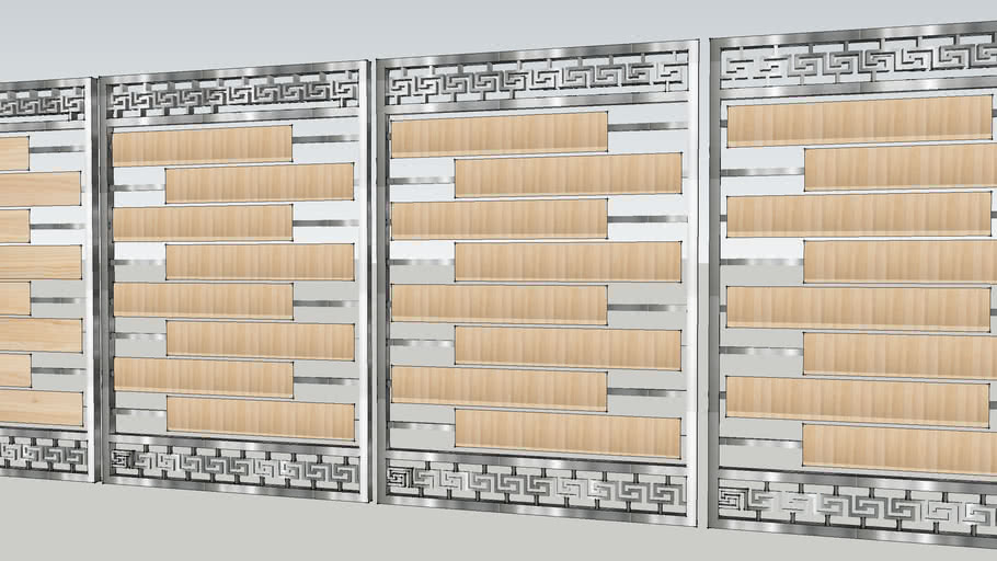 Modern gate design | 3D Warehouse
