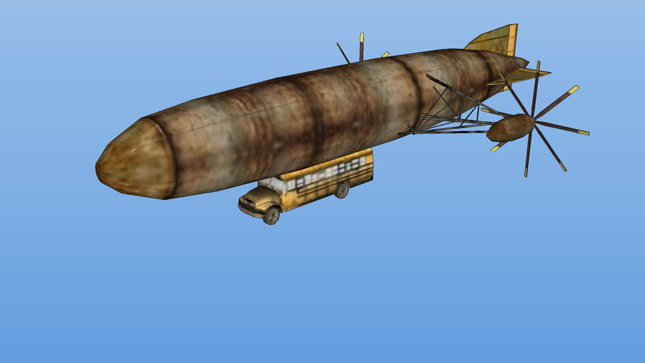 Fallout Tactics Airship (low poly) | 3D Warehouse