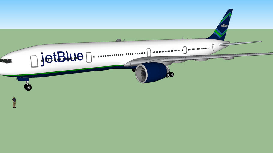 New JetBlue 777-300ER | 3D Warehouse