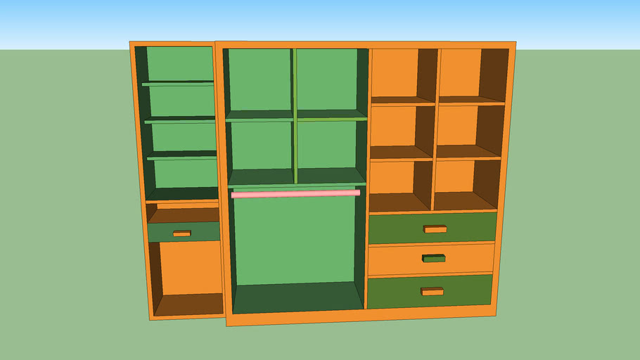 Child Bedroom Wardrobes Inside | 3D Warehouse
