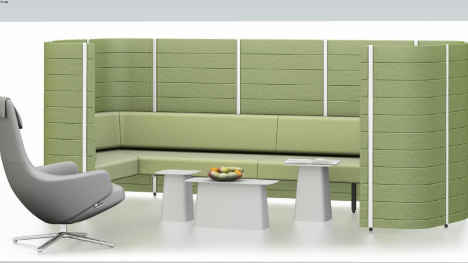 Vitra-Workbays Meet 8, Metal Side Table | 3D Warehouse