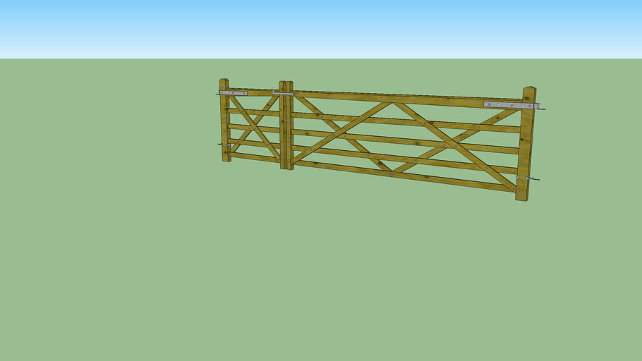 Wooden double gate | 3D Warehouse