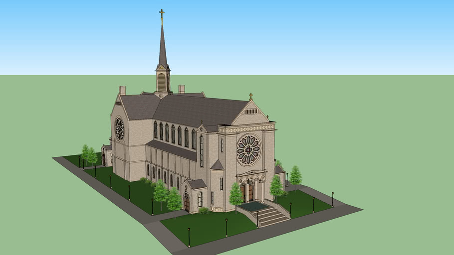 Catholic Church - Interior & Exterior | 3D Warehouse