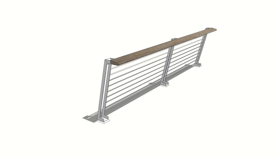 Railing - Exterior Lean Railing Assembly | 3D Warehouse