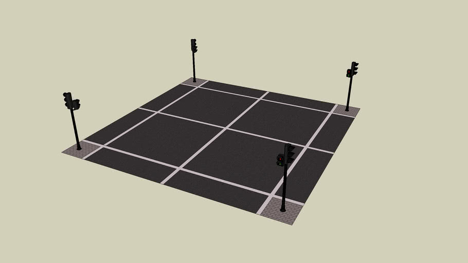 Cruce para 4 calles | 3D Warehouse