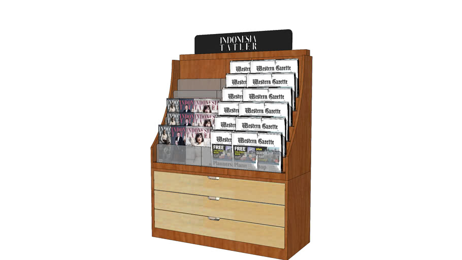 Magazine Rack Display | 3D Warehouse