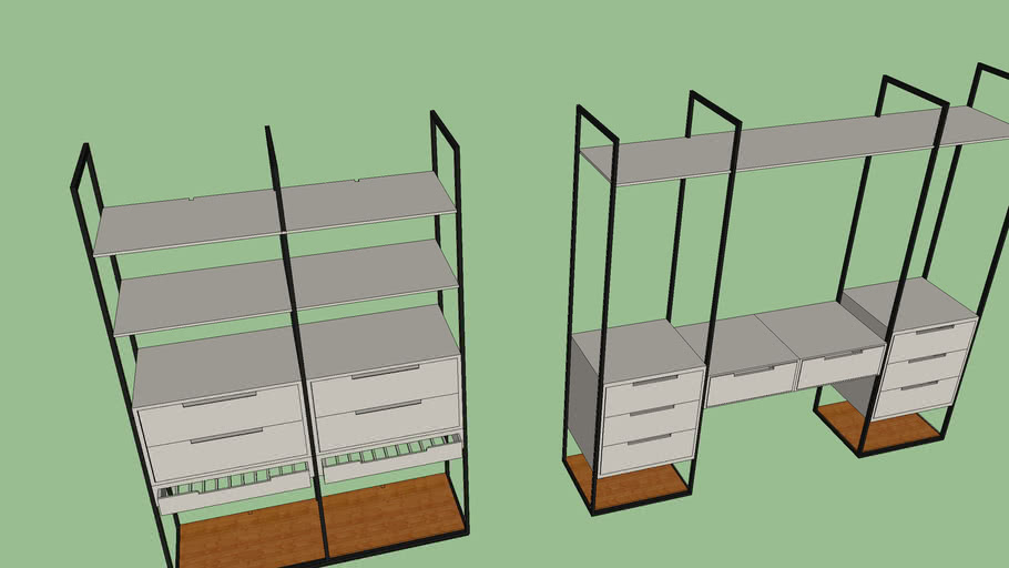 Armario de Closet Metalon | 3D Warehouse