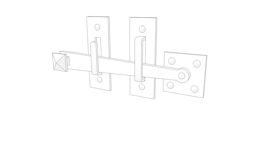 Low Poly Gate Latch | 3D Warehouse