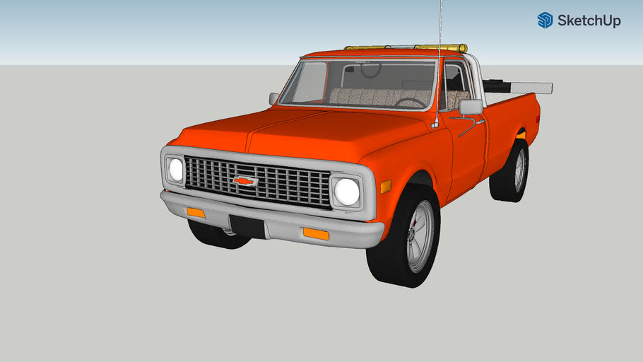 beat-up chevy c10 tow truck restored | 3D Warehouse
