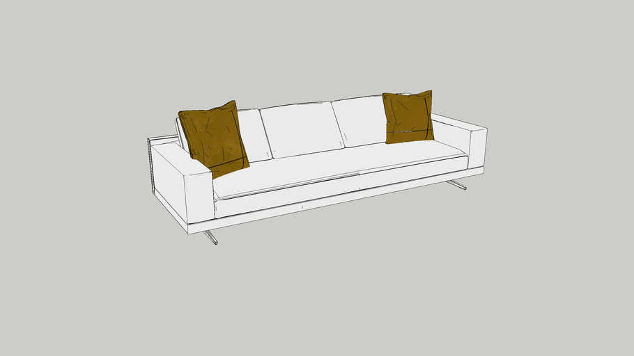 Mondrian Poliform Sofa | 3D Warehouse