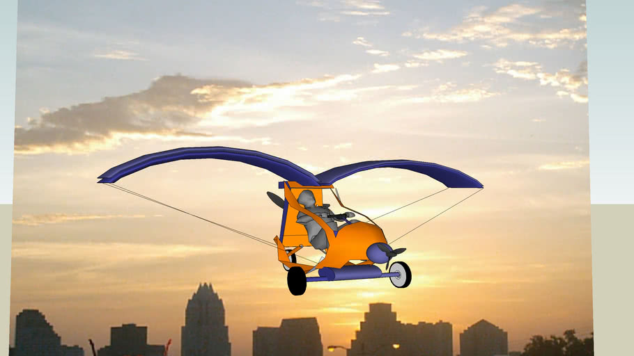 Helium winged microlight | 3D Warehouse